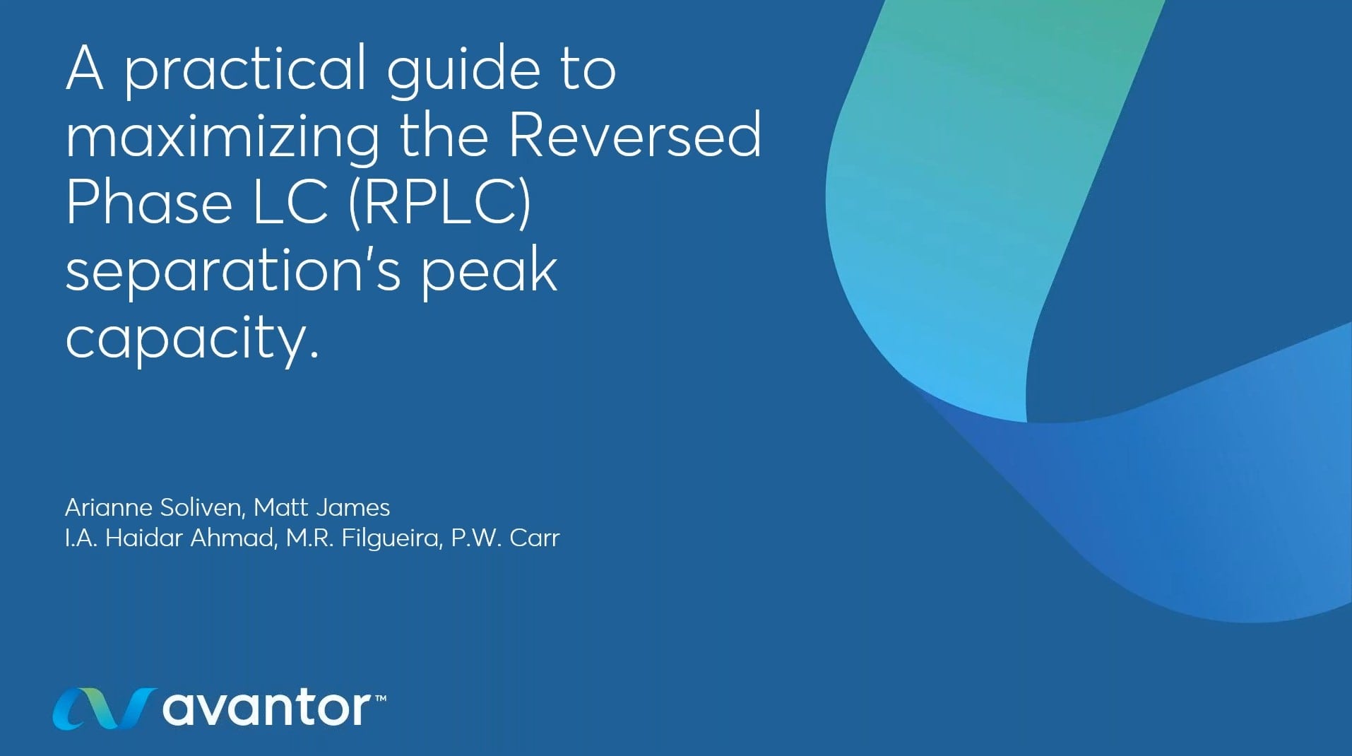 Maximizing Reversed Phase LC Peak Capacity