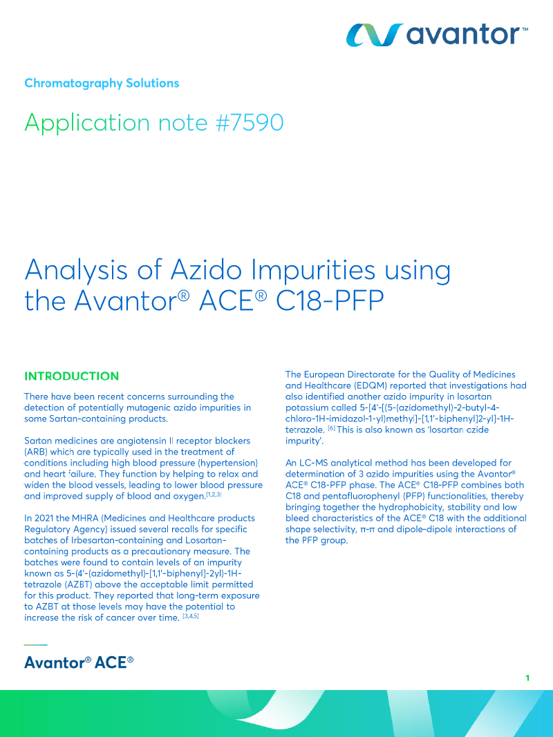 Azido Impurities