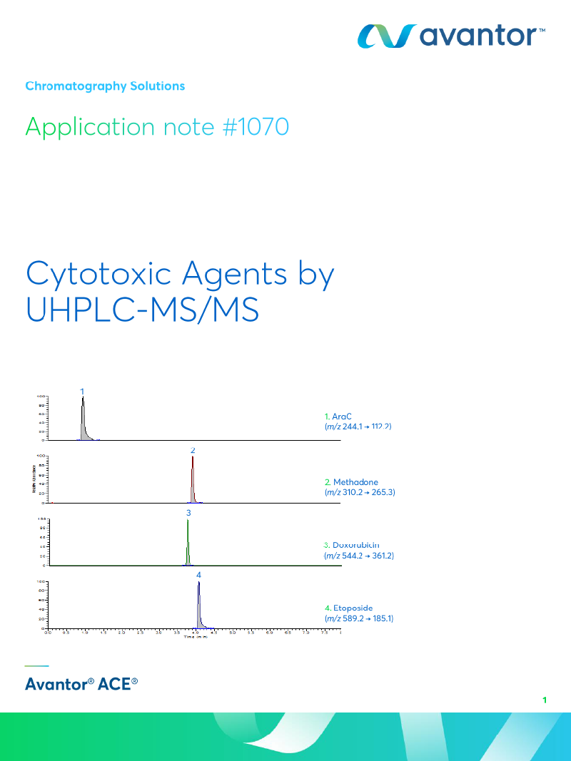 Cytotoxic Agents by UHPLC-MS-MS