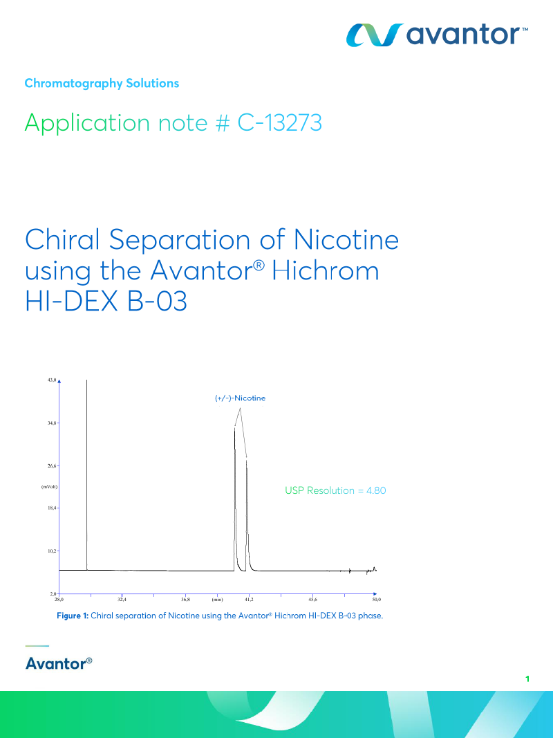 Nicotine Chiral Separation