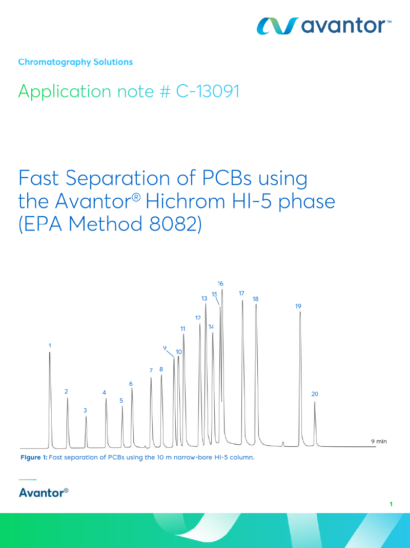 PCBs Using a 10 m Narrow-bore Column