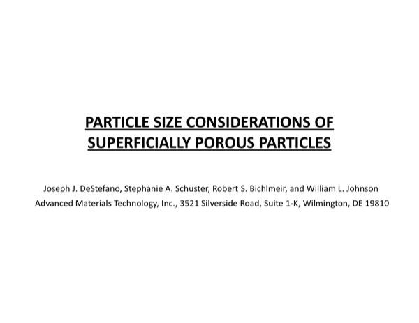Particle size considerations l MAC-MOD